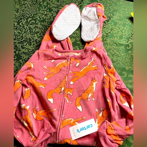 Carter's | Pajamas | Nwt 4 1 12 8 7 Dogs Fox Feet Pajamas Sleeper Match ...